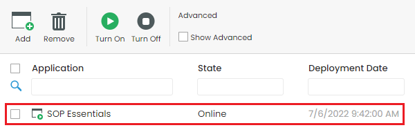 Add Application – Kepion Support Center
