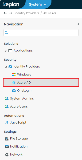 Configure Single Sign-On with Azure AD – Kepion Support Center