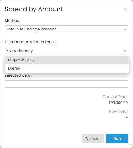 Use spread by amount – Kepion Support Center